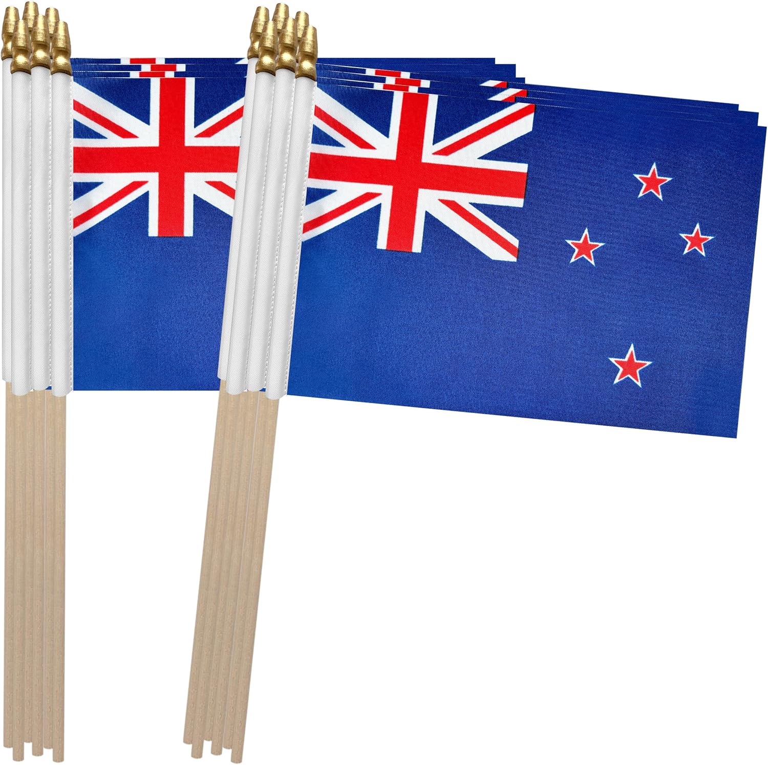 Amazon.com : TSMD New Zealand Kiwi Stick Flag New Zealander Small Mini ...