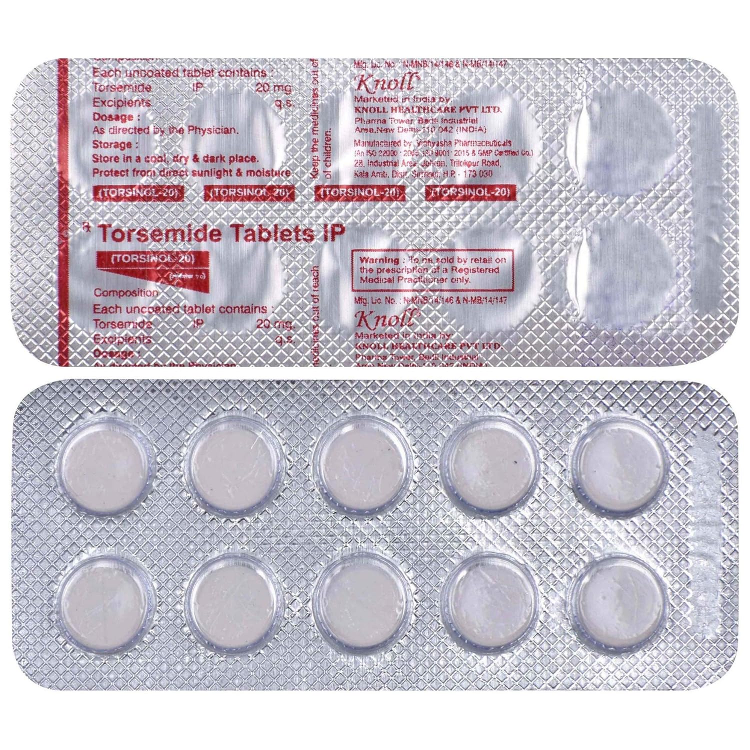 Torsinol 20mg- Strip of 10 Tablets : Amazon.in: Health & Personal Care