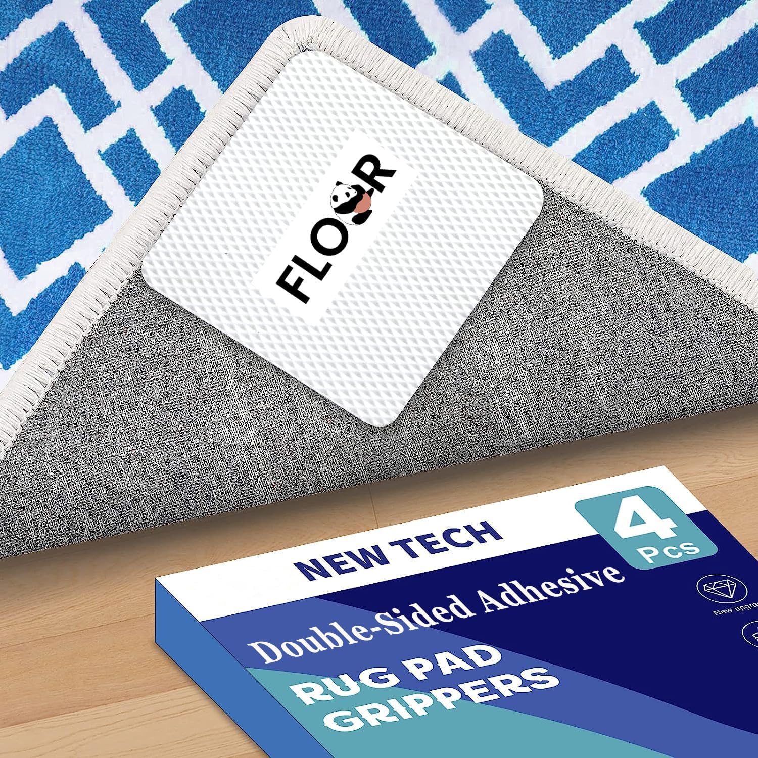 Amazon.com: VRSS Large Size Rug Pad Gripper Tape Hook and Loop Style ...