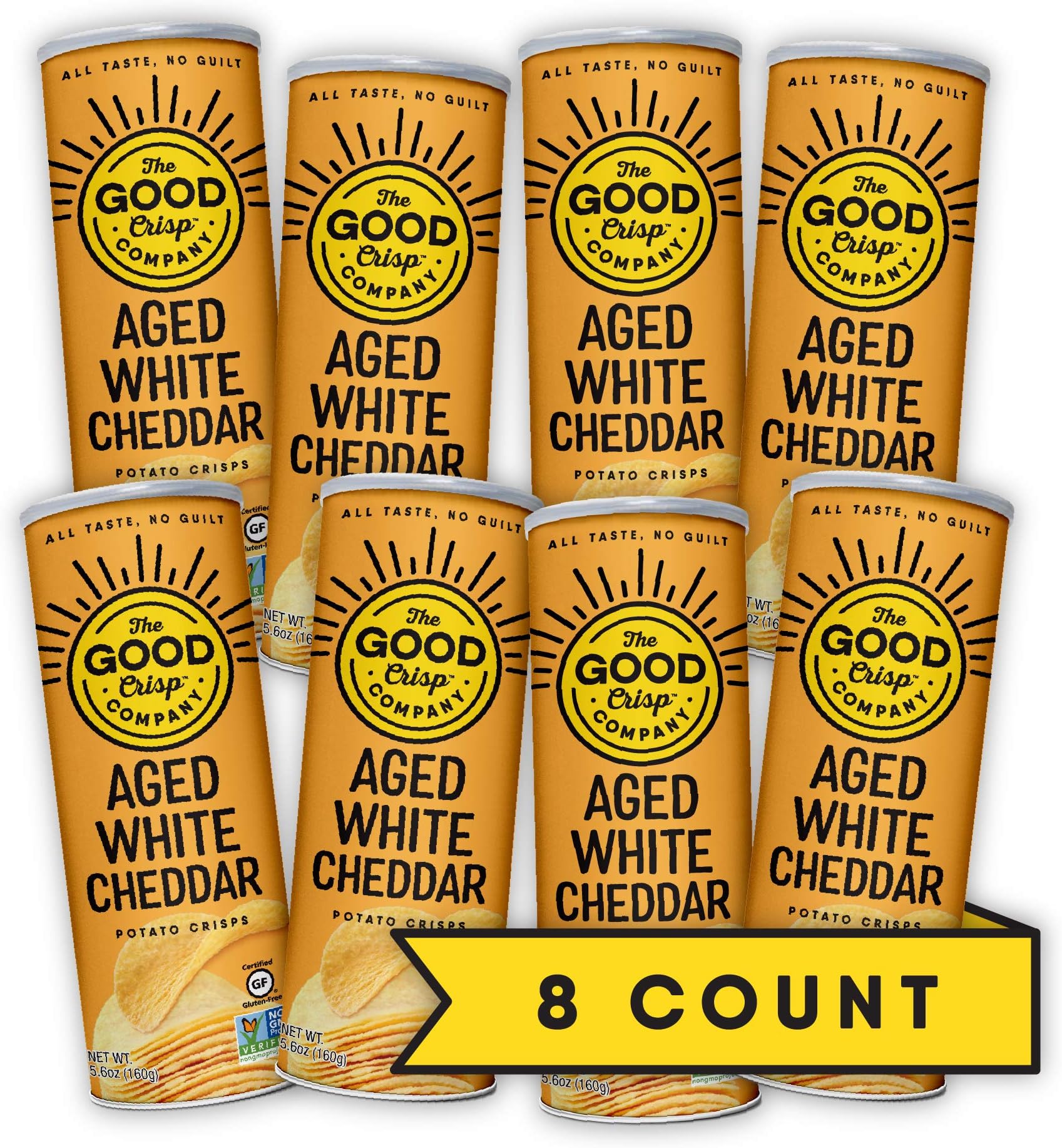 Amazon.com: The Good Crisp Company, Aged White Cheddar, Gluten Free ...