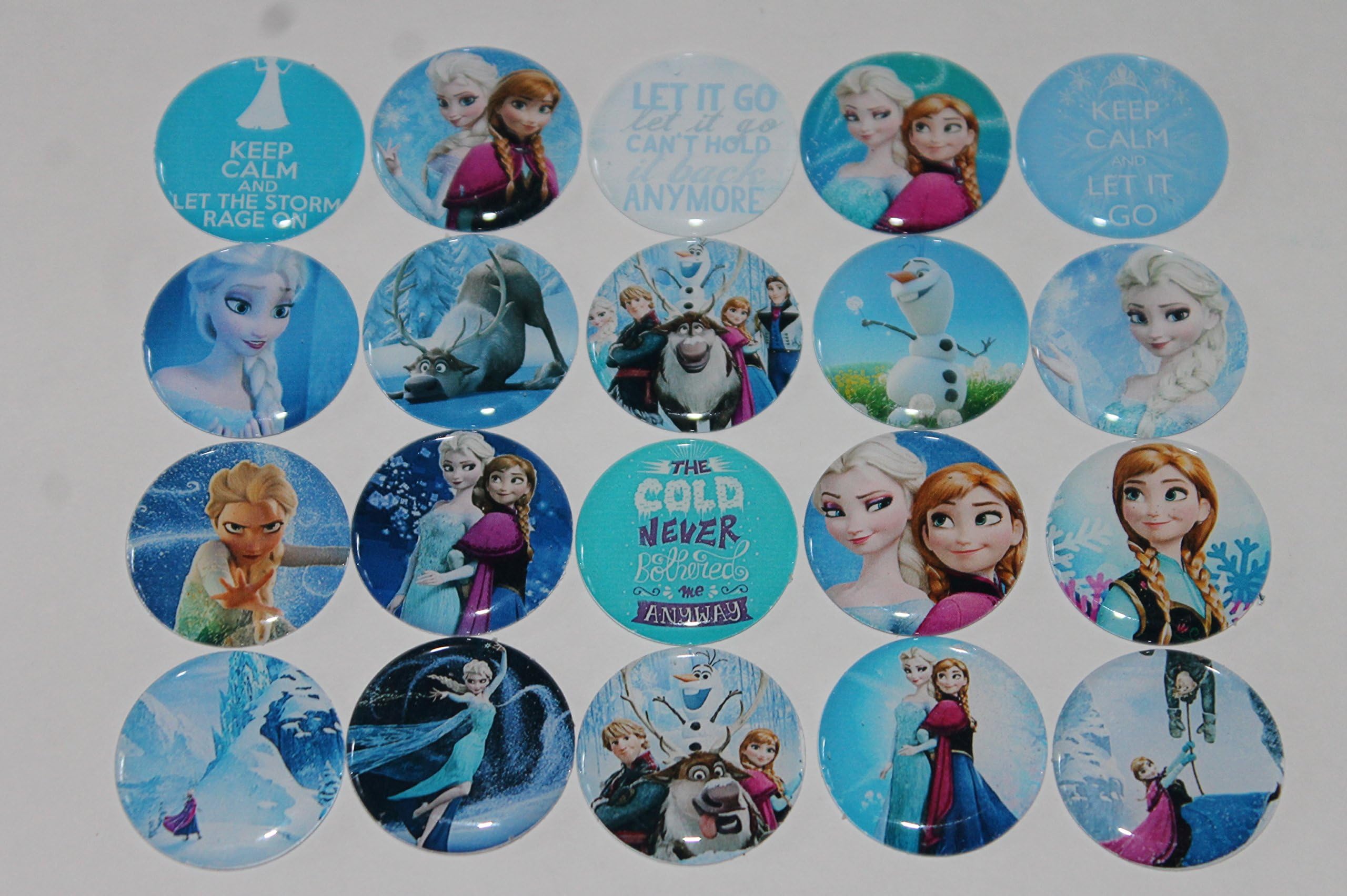 Amazon.com: Frozen Theme Inspired Refrigerator Magnets - Twenty Piece ...