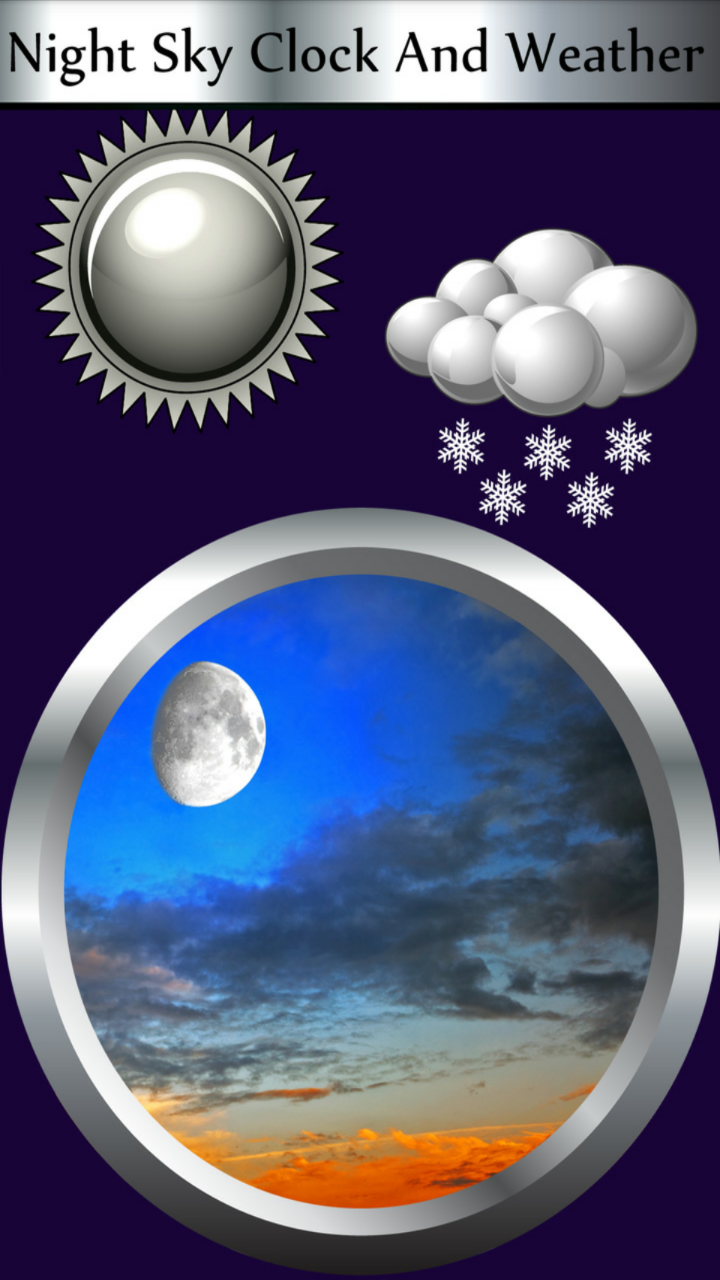 Night Sky Clock And Weather - App on Amazon Appstore