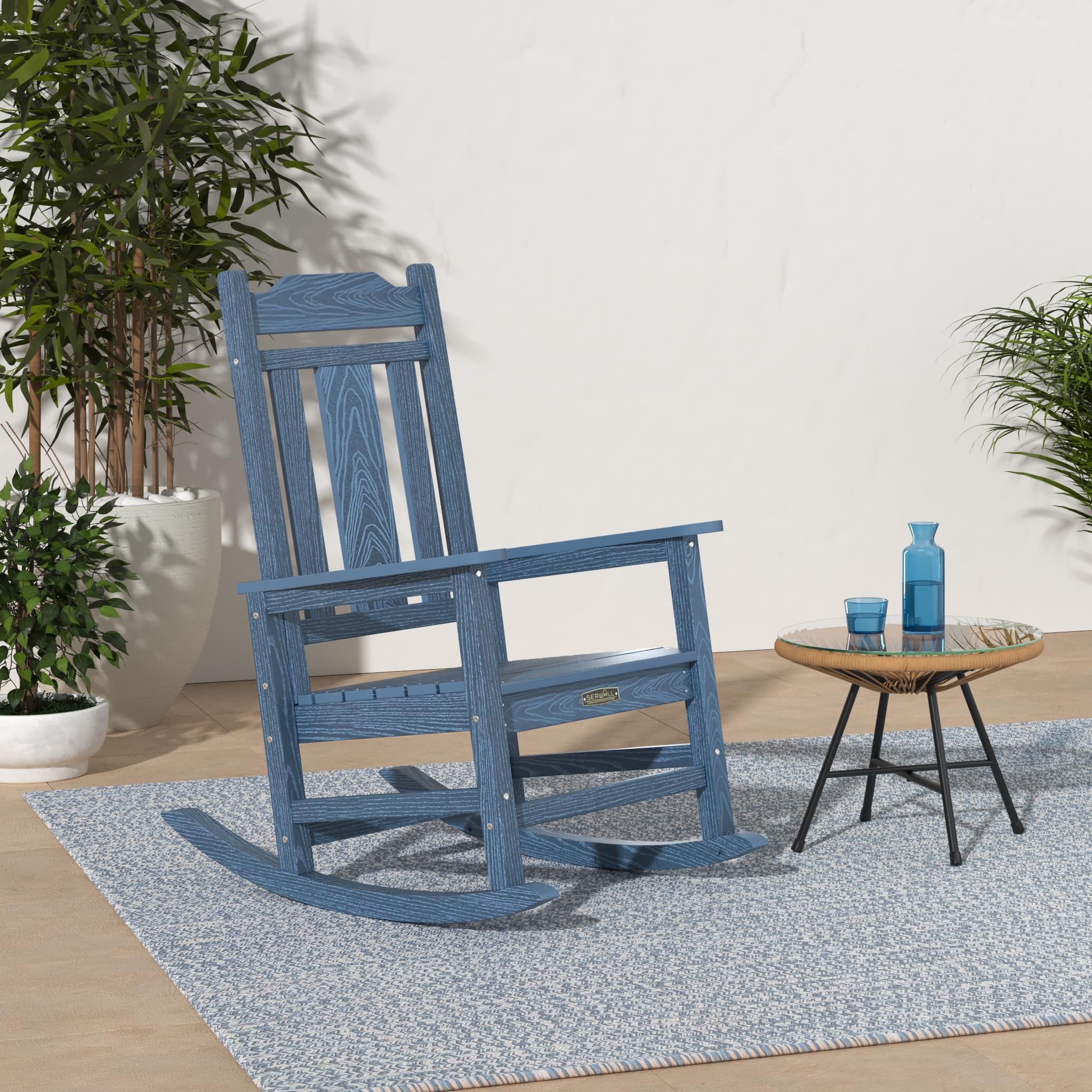 Snapklik.com : Outdoor Rocking Chair, HDPE Poly Rocking Chair For ...