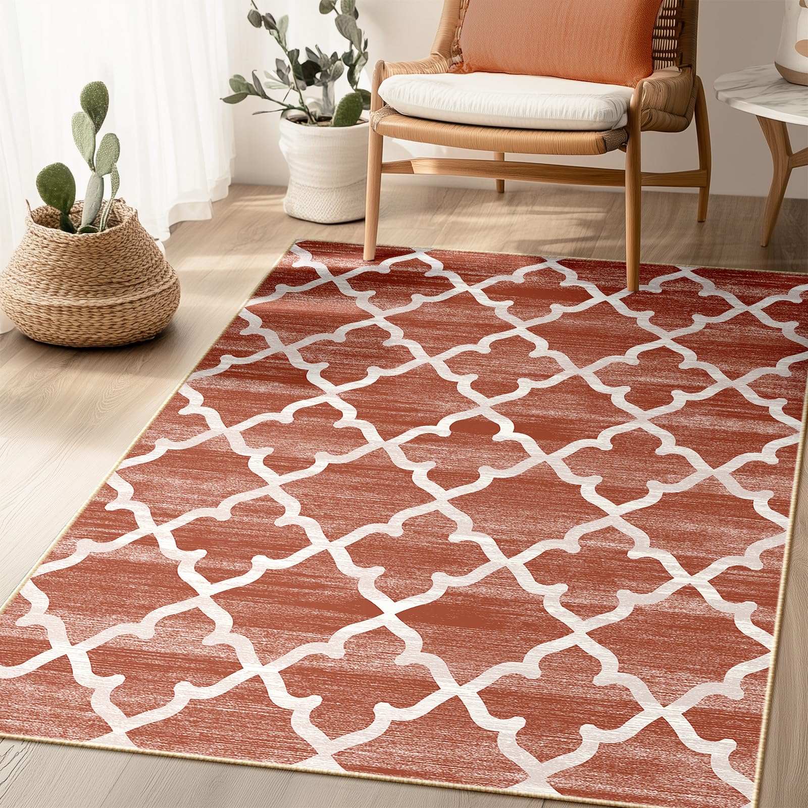 Amazon.com: RELEANY 3x5 Area Rugs for Living Room Machine Washable Non ...
