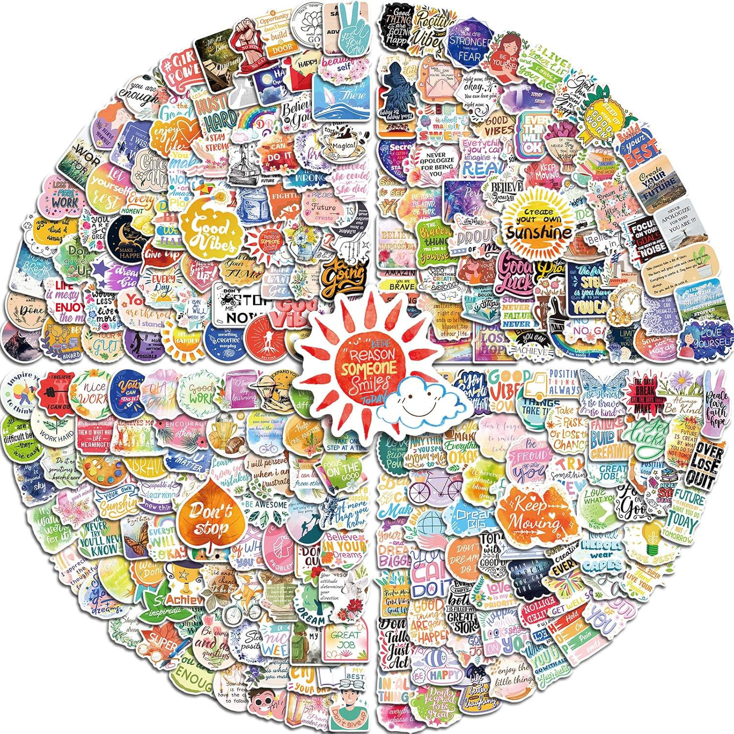 Amazon.com: 400Pcs Inspirational Words Stickers, Motivational ...