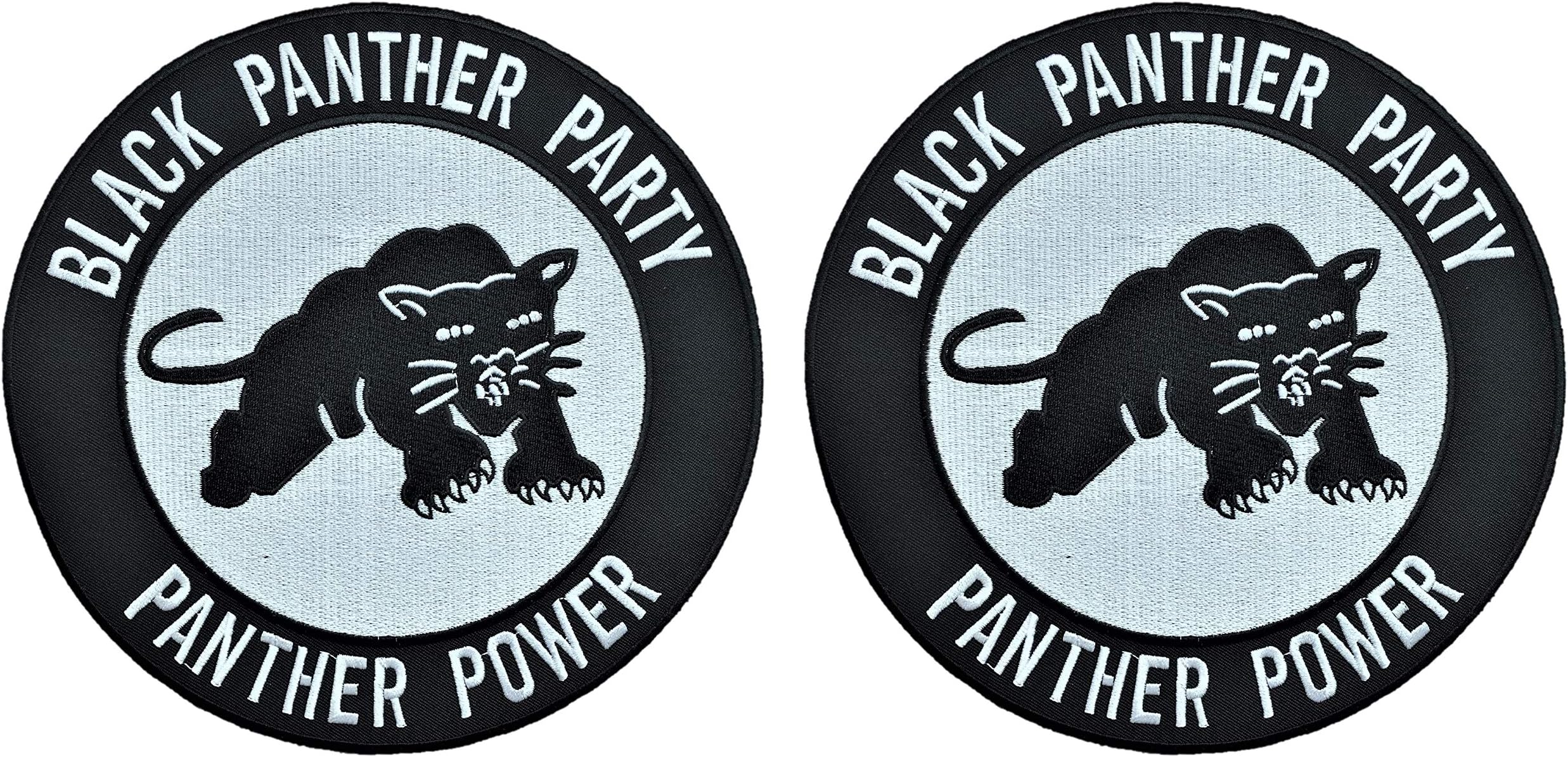 Amazon.com: 2 pcs Black Panther Party Patch - Panther Power Patch Iron ...