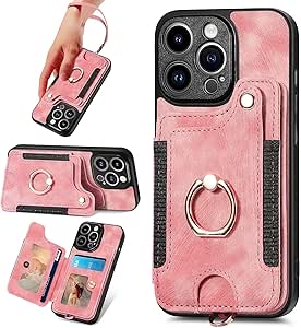 Amazon.com: for iPhone 16 Pro Phone Case Wallet with Card Holder,PU Leather Flip Folio Case,RFID ...