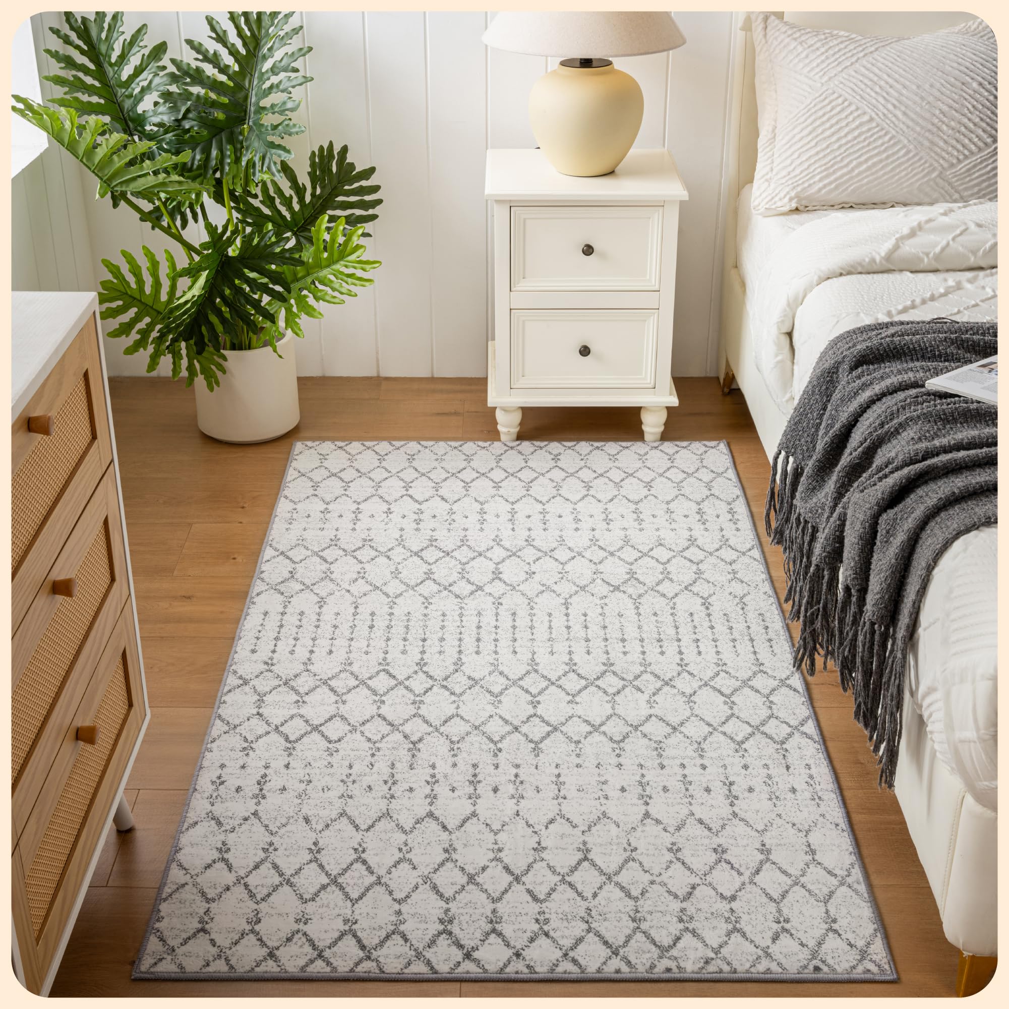 Amazon.com: Istana 3x5 Area Rug - Grey Modern Rugs for Living Room 3x5 ...