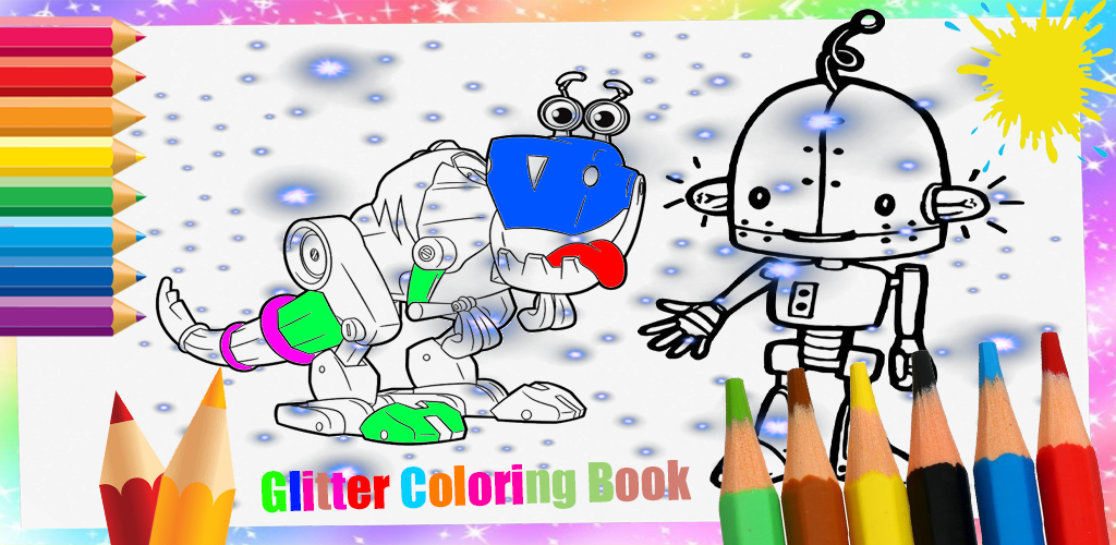 Glitter Robot Coloring Book For Kids:Amazon.com:Appstore for Android