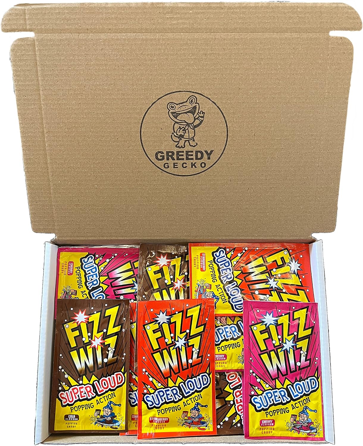 Fizz Wiz 15 Pack Popping Candy Variety Bundle Strawberry, Cherry & Cola ...