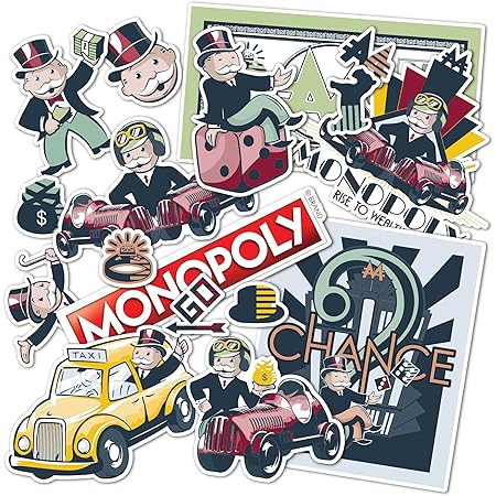 Amazon.com: Monopoly Sticker Vinyl Decal Laptop Water Bottle Car ...