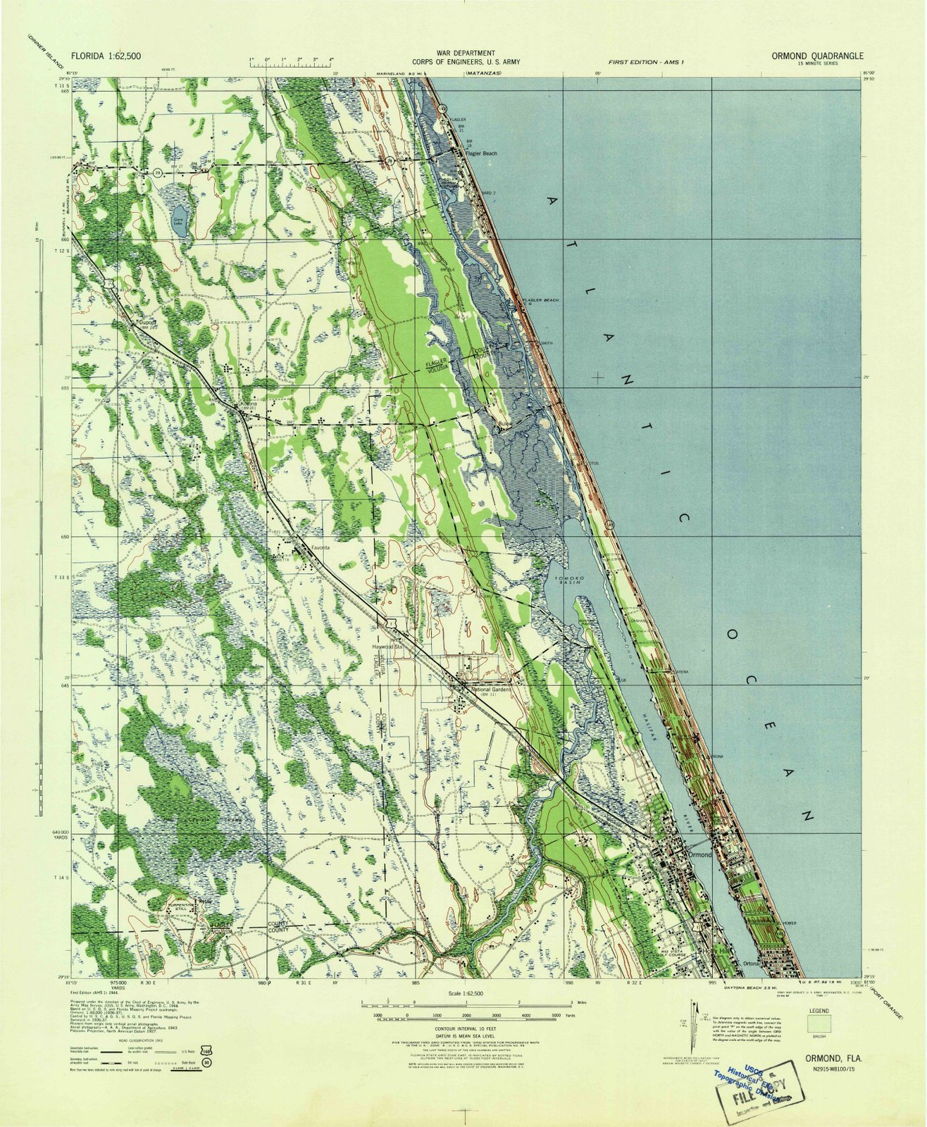 Map Of Ormond Beach Area