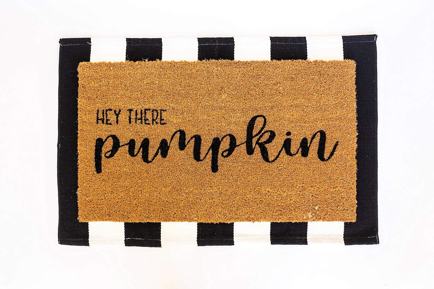 Amazon.com: Layered Outdoor Hey Pumpkin Mat Set - Coconut Coir (17-inch ...