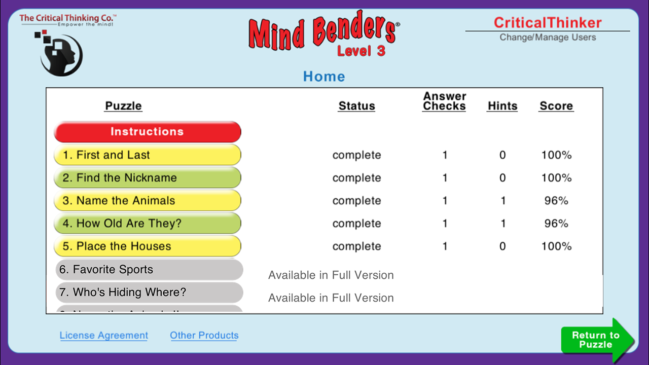 Mind Benders® Level 3 (Free) - App on Amazon Appstore