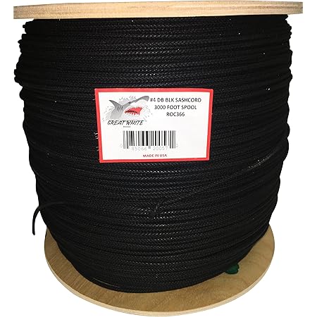 Amazon.com: 1/8 inch Black Cotton Tie Line / Theater Cord - 600 Foot ...