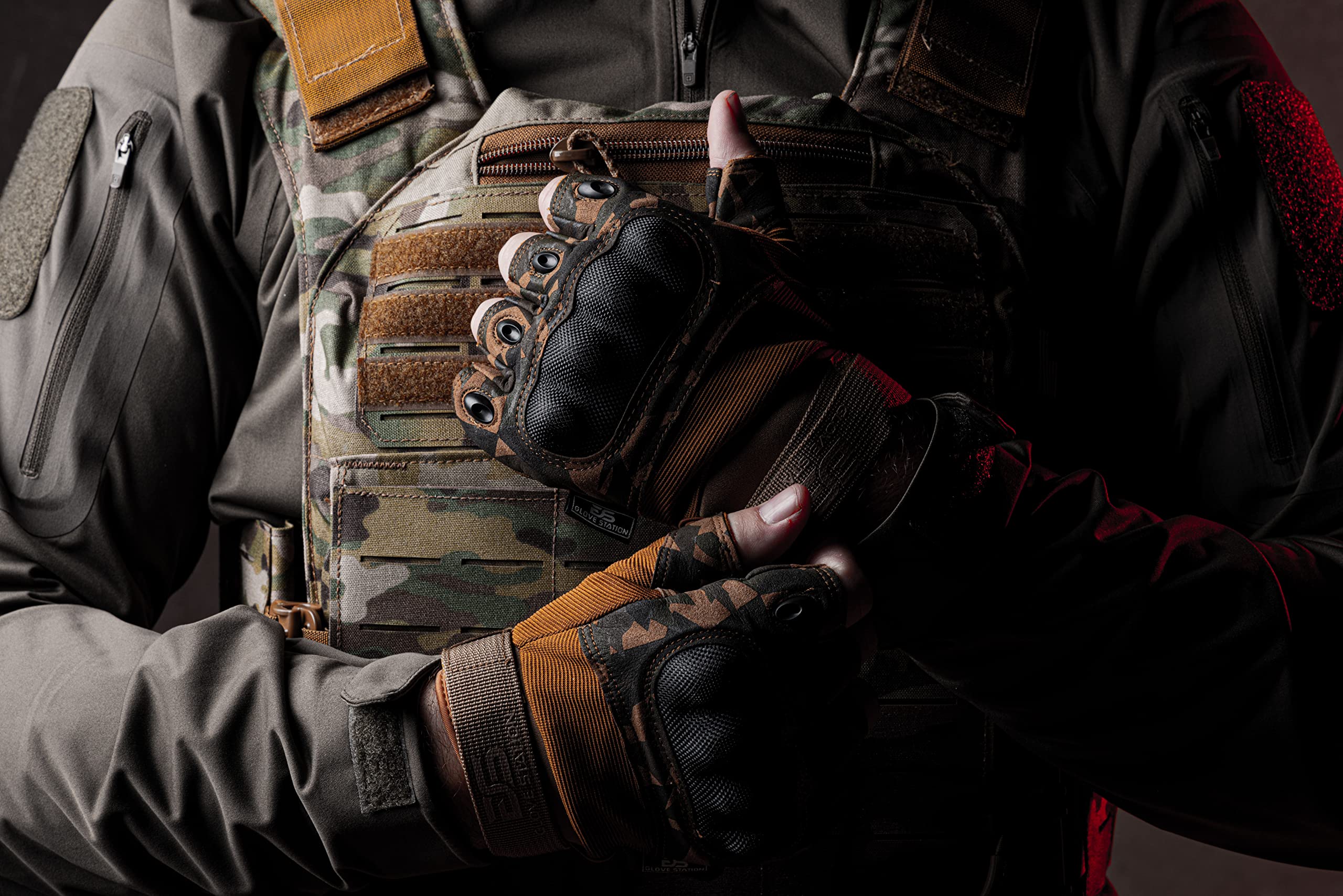 Snapklik.com : Glove Station The Combat - Fingerless Knuckle Tactical ...