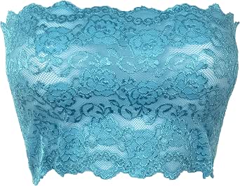 Ally Rose Toppers Stretch Lace Camisole Bandeau Tube Top 8 Inches Long ...