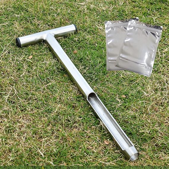Amazon.com: Soil Probe 16 Inch with 2 Bags, Soil Sample Probe for Lawn ...