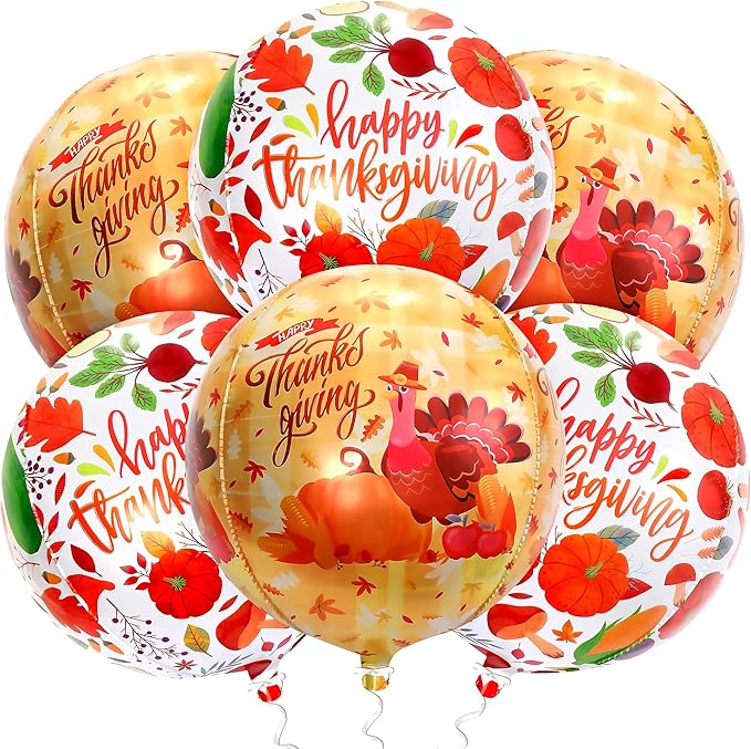 Amazon.com: KatchOn, Happy Thanksgiving Balloons - Large 22 Inch, Pack ...