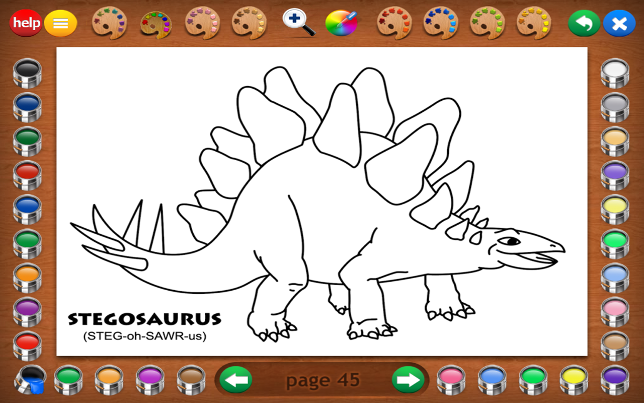 Coloring Book 2: Dinosaurs - App on Amazon Appstore