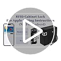 RFID Hidden Cabinet Lock, 2 Pack RFID Cabinet Invisible Electronic ...