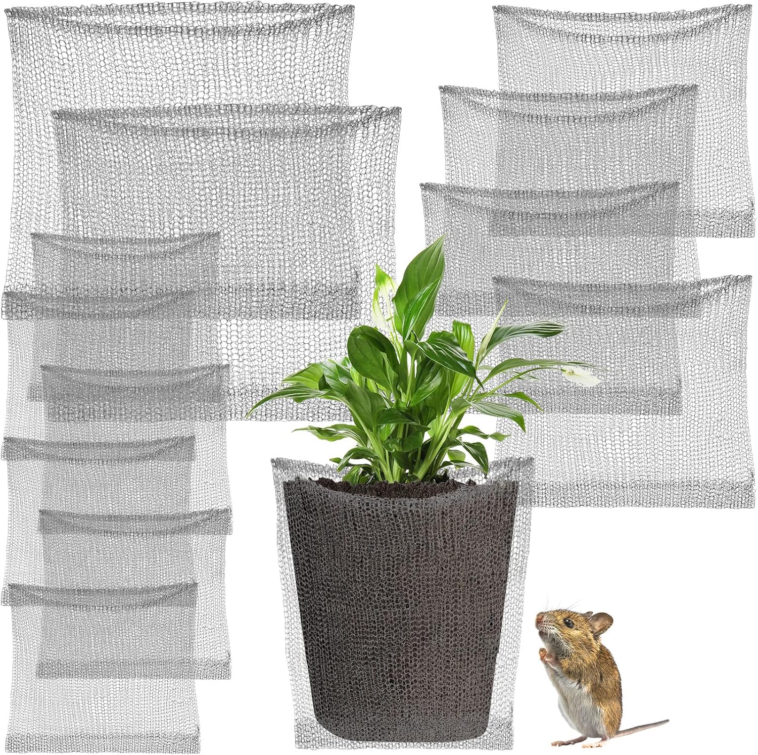 Amazon.com : 12 Pcs Plant Root Guard Baskets Gopher and Vole Wire ...