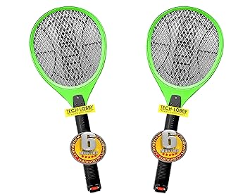 Tech-lobby® 2 Combo Anti Mosquito Racquet Rechargeable Insect Killer ...