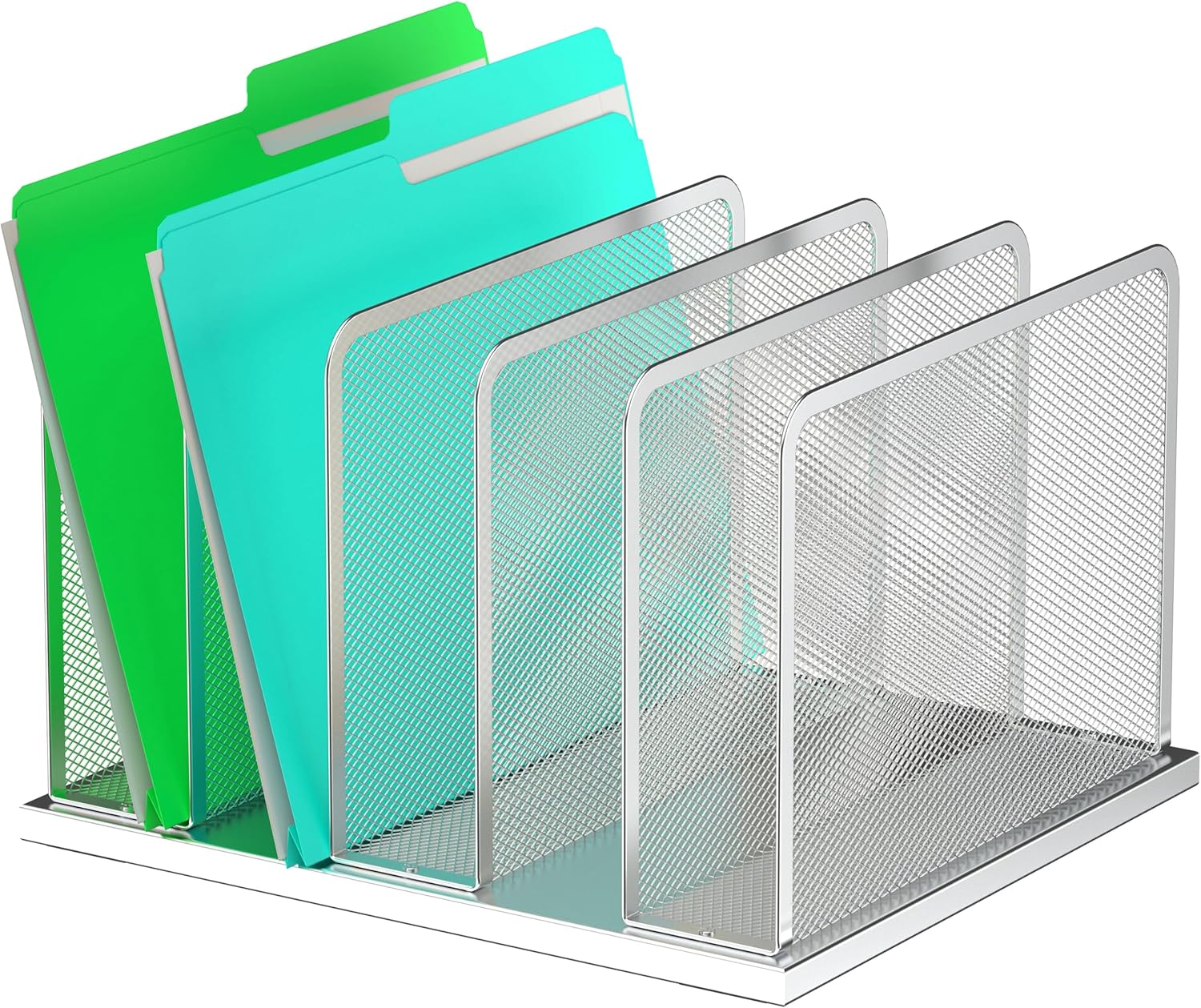 Amazon.com: Kuntine.B Desk File Organizer Upright Mesh Desktop ...