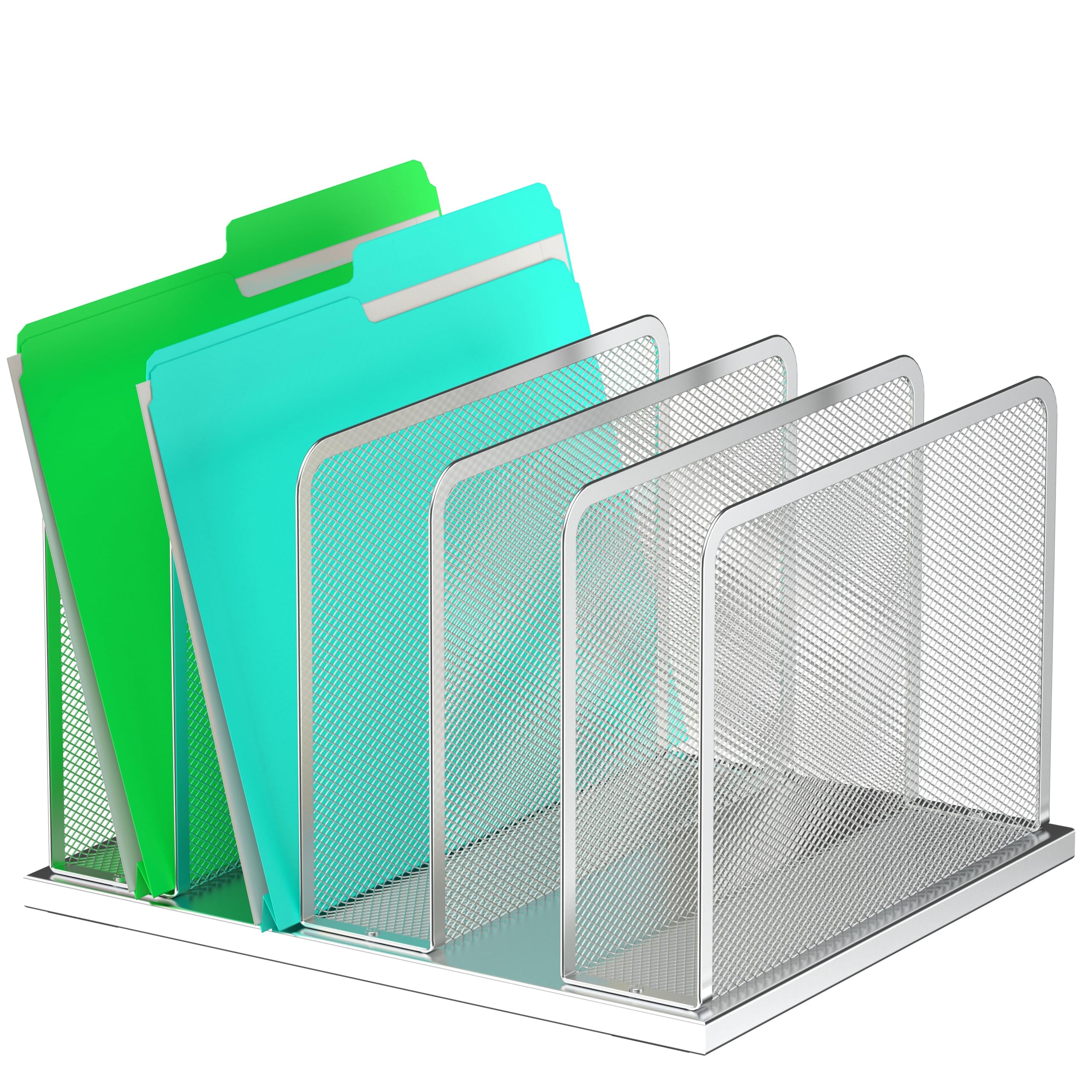 Amazon.com: Kuntine.B Desk File Organizer Upright Mesh Desktop ...