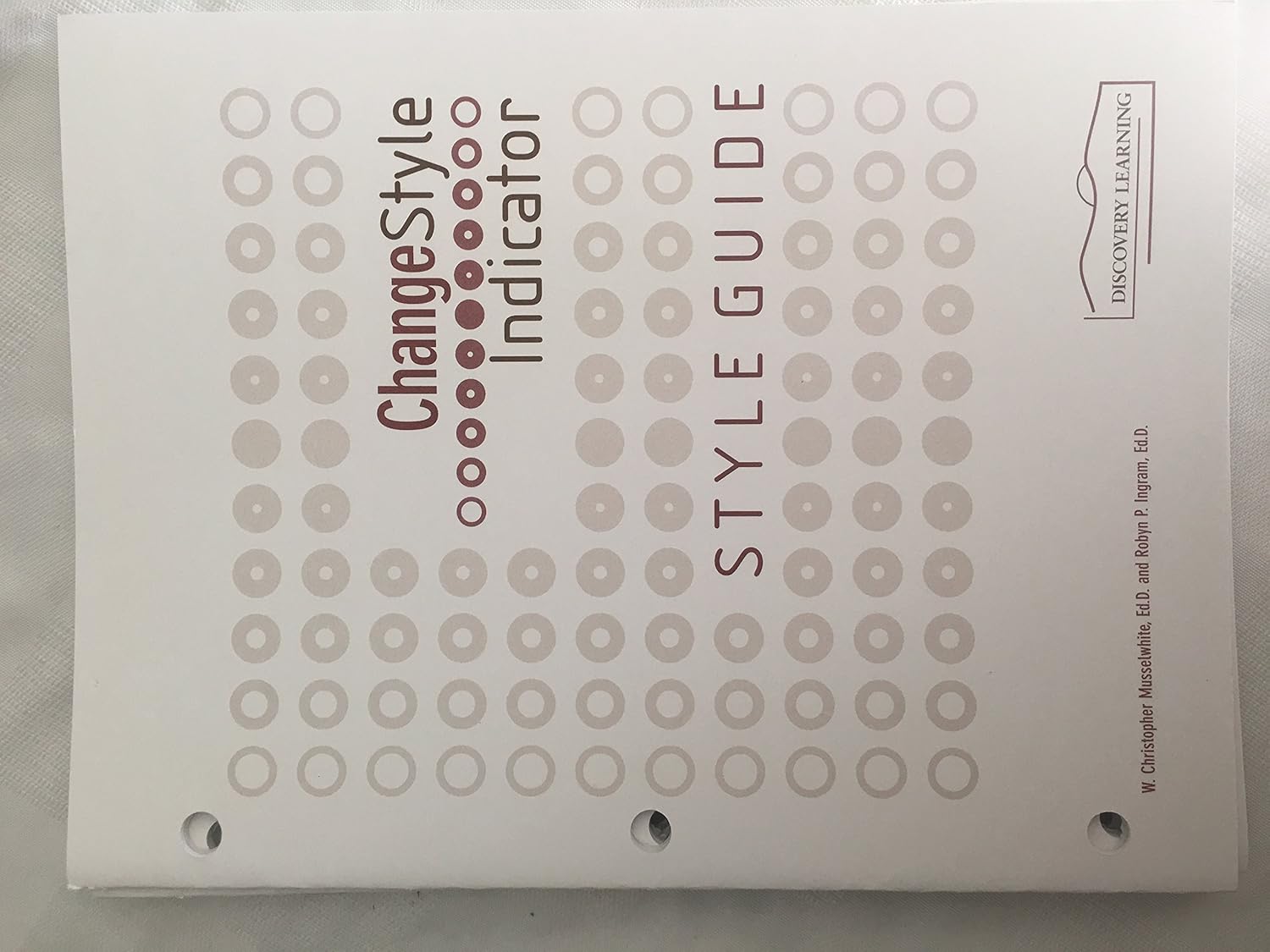 Change Style Indicator: Style Guide (Understanding Your Response to ...