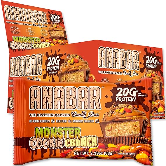 Amazon.com : Anabar Protein Bar, The Protein-Packed Candy Bar, Amazing ...