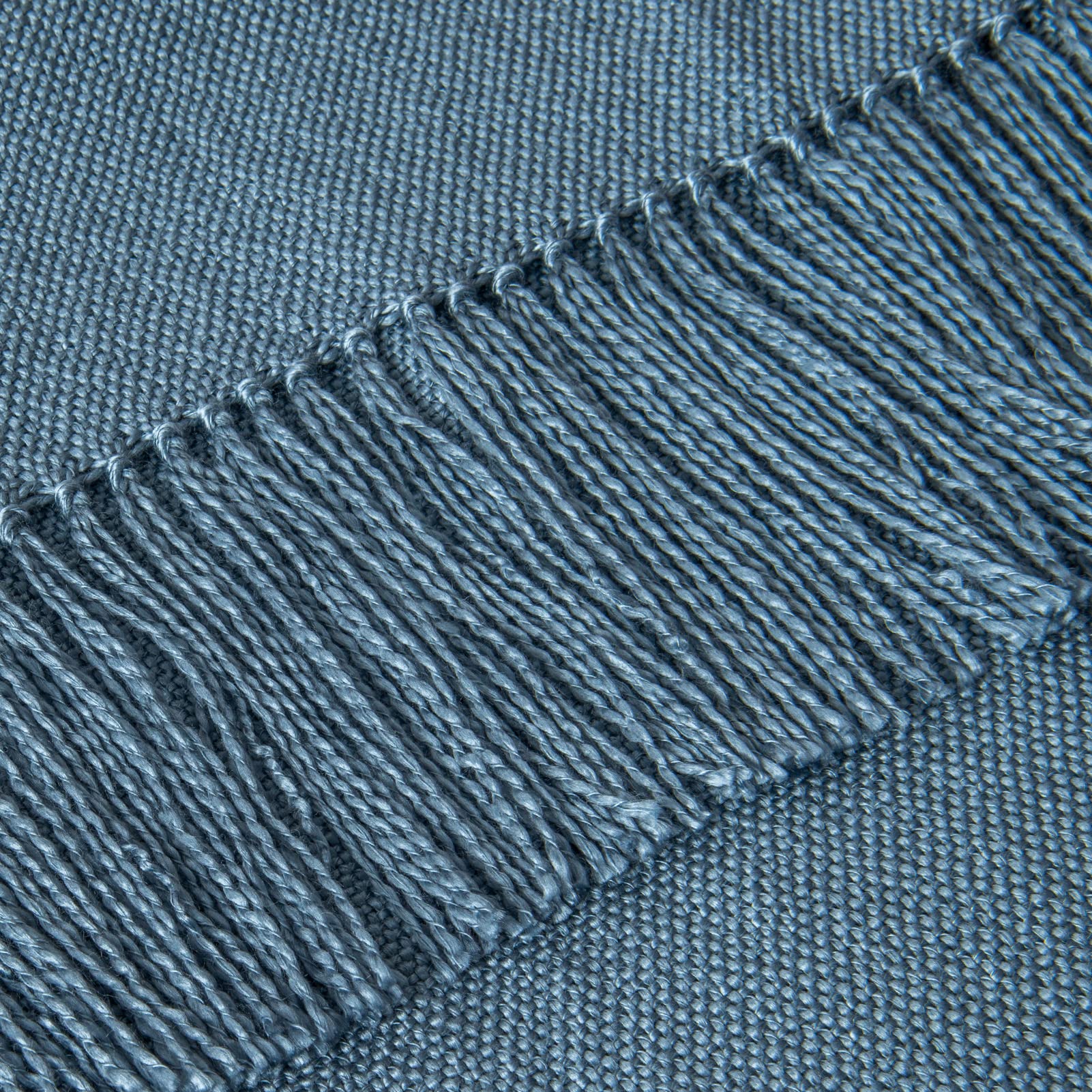 CozeCube Blue Throw Blanket for Couch,Decorative Boho Throw Blanket ...