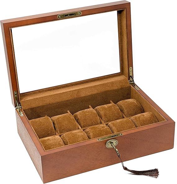 Amazon.com: Caddy Bay Collection Vintage Wood Watch Display Storage ...