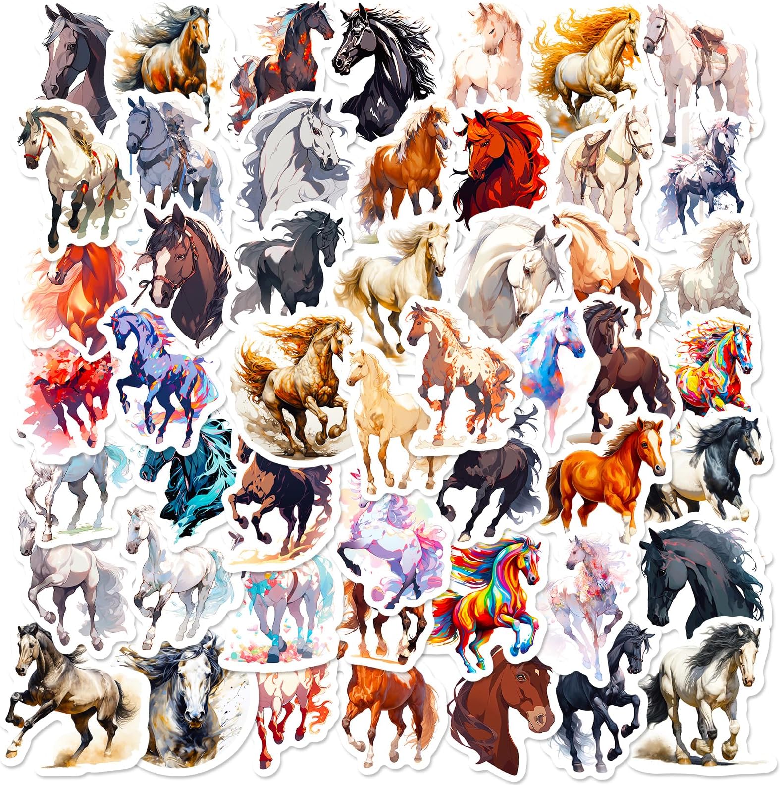 Amazon.com: Horse Sticker - 3" Laptop Sticker - Waterproof Vinyl for ...