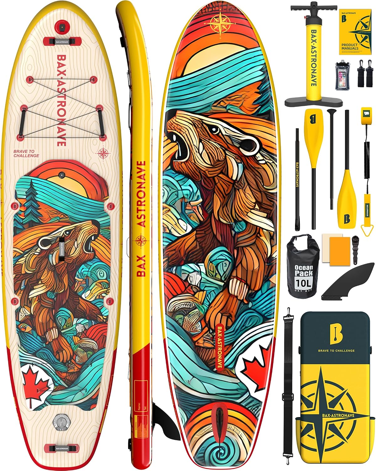 Amazon.com : BAX ASTRONAVE Inflatable Stand Up Paddle Board for Adults ...