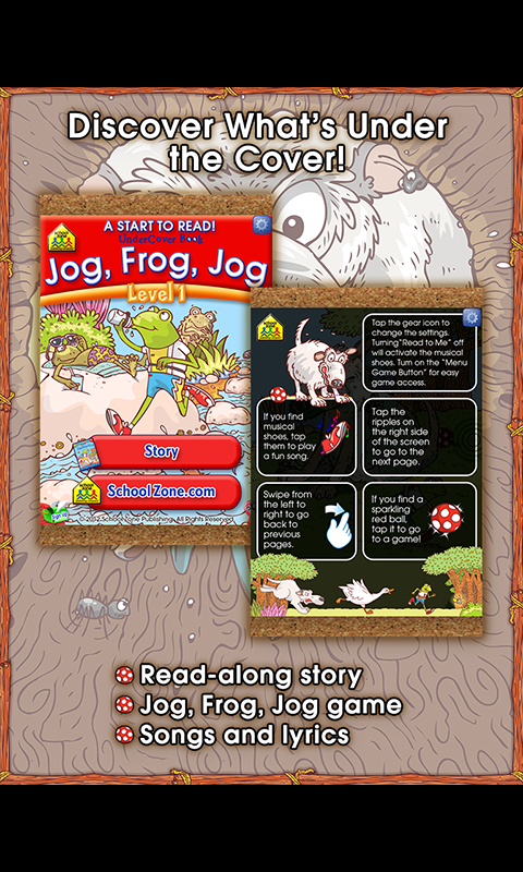 School Zone - Jog, Frog, Jog - Start to Read!® UnderCover Book Level 1 ...