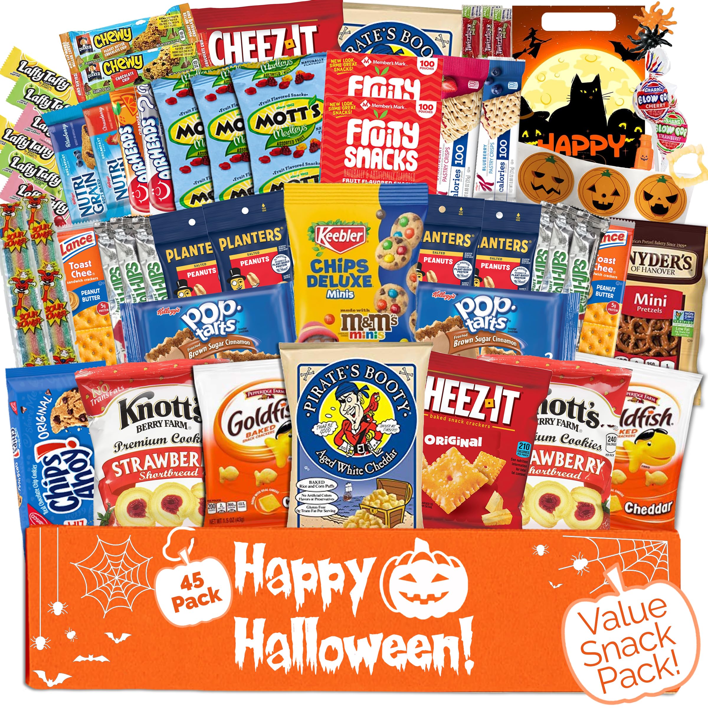 Halloween Care Package Snack Box 45 Candy Snacks Assortment Trick ...