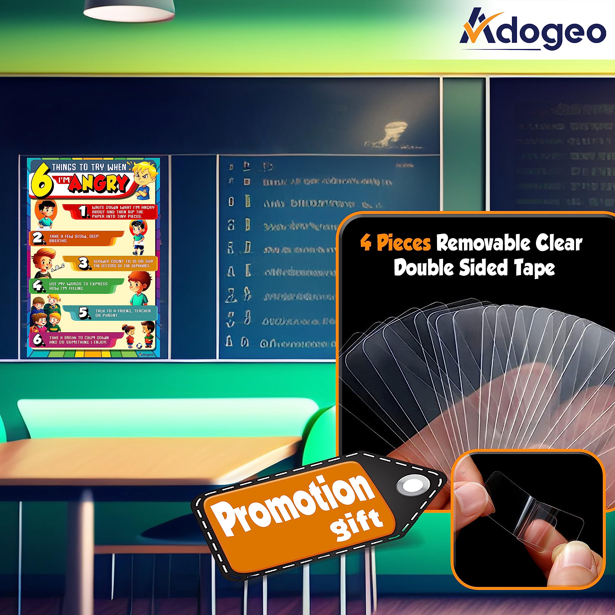 Snapklik.com : ADOGEO Safety Anger Management Poster For Kids ...