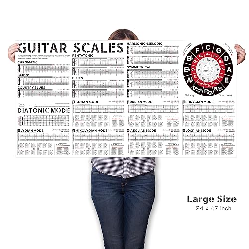 Snapklik.com : Guitar Chords Poster & Guitar Scales Chart Bundle ...