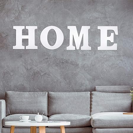 Amazon.com: 4 Pieces 12 Inch Home Sign Wooden Home Letters Wall Hanging ...