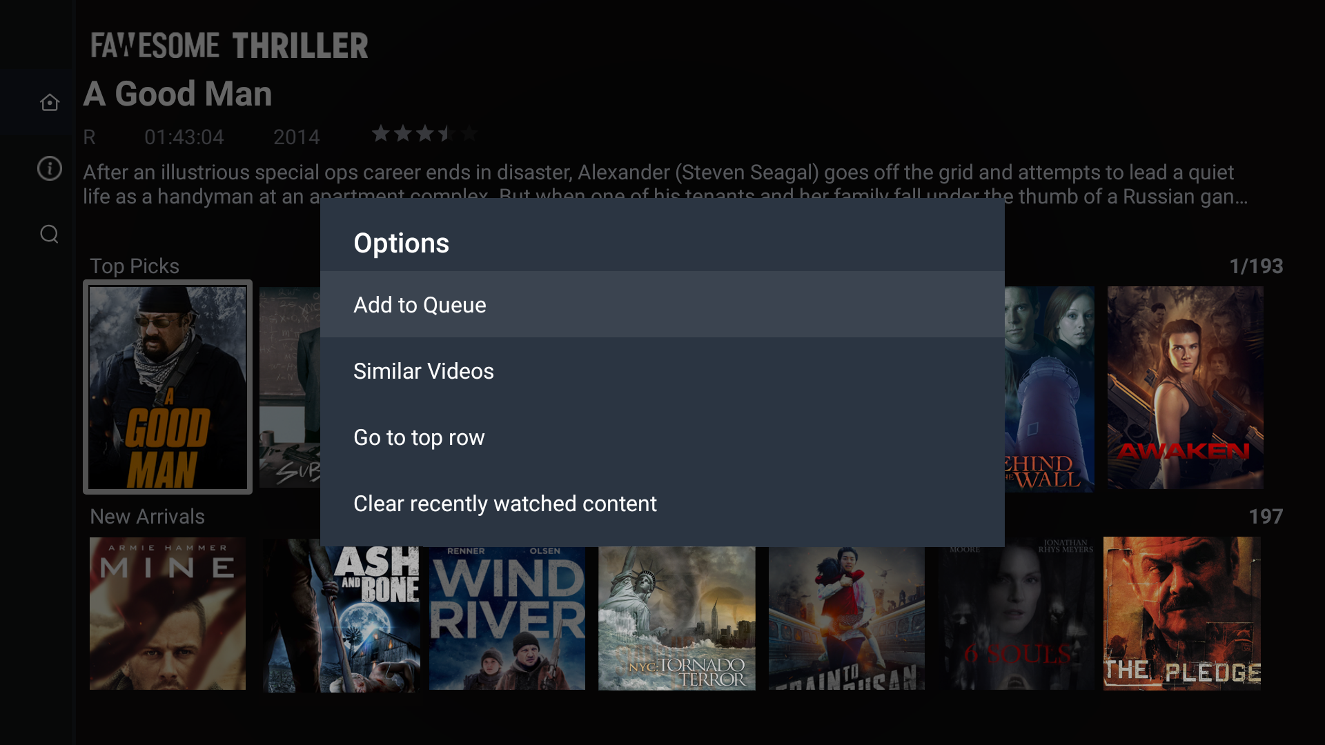 Thriller Movies & TV by Fawesome:Amazon.com:Appstore for Android