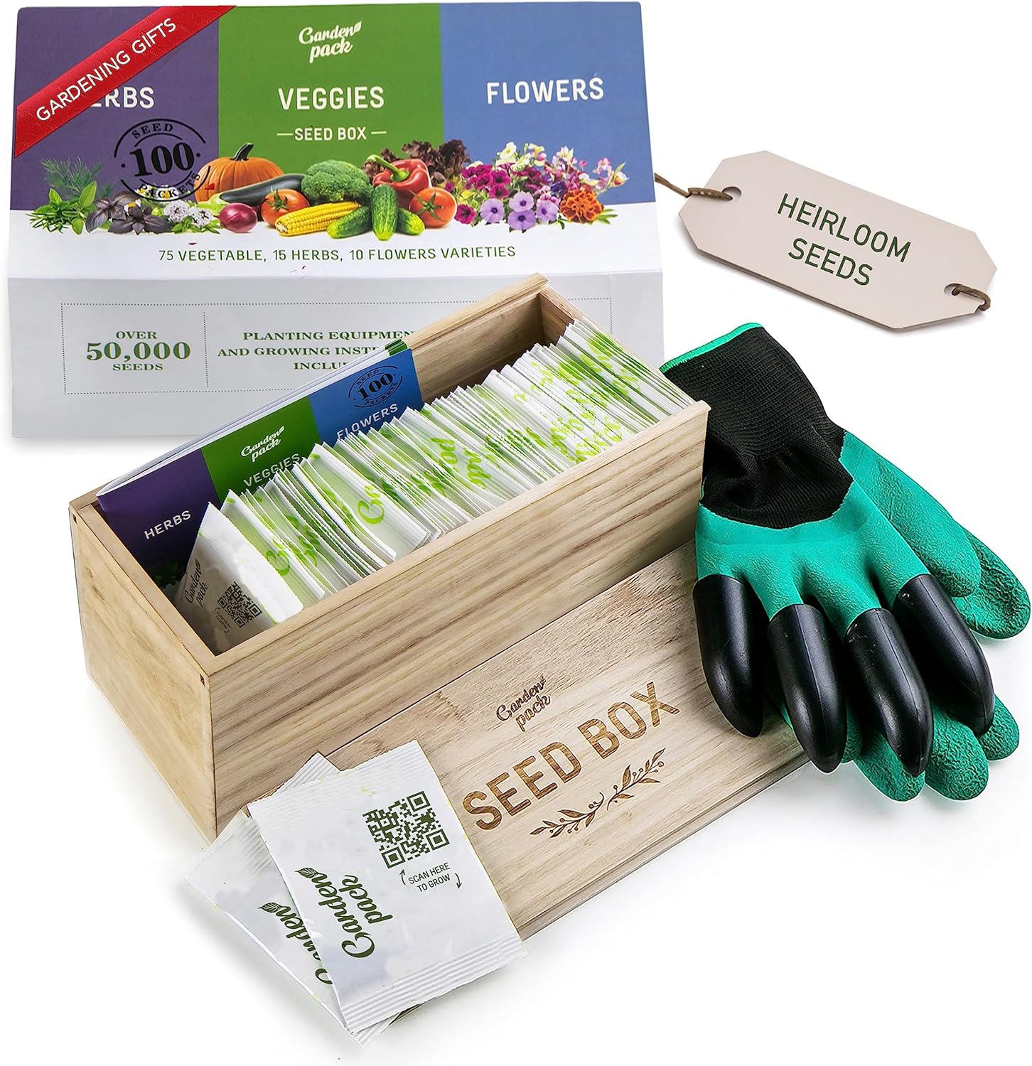 Amazon.com : Garden Pack Grow Your Own Kit - 100 Varieties of Herb ...