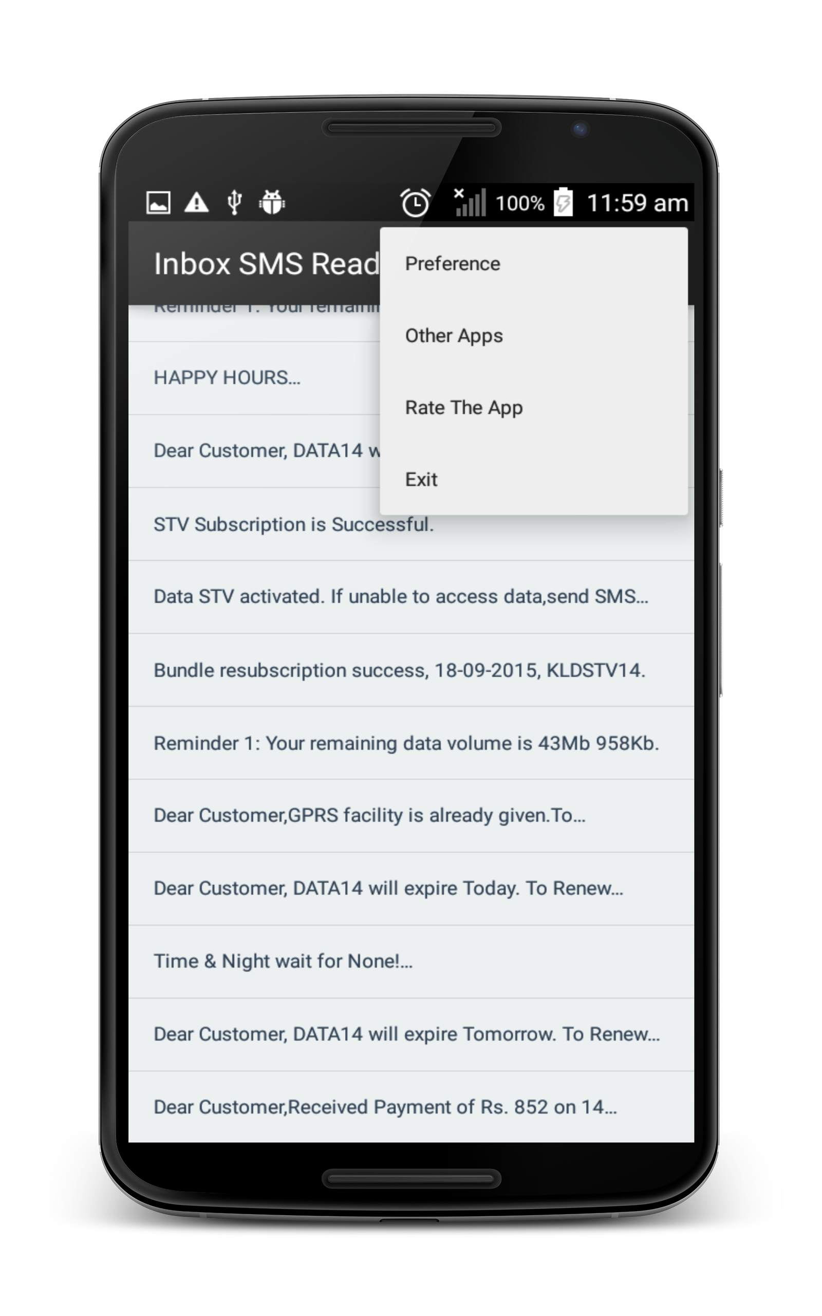 Inbox SMS Reader Free - App on Amazon Appstore