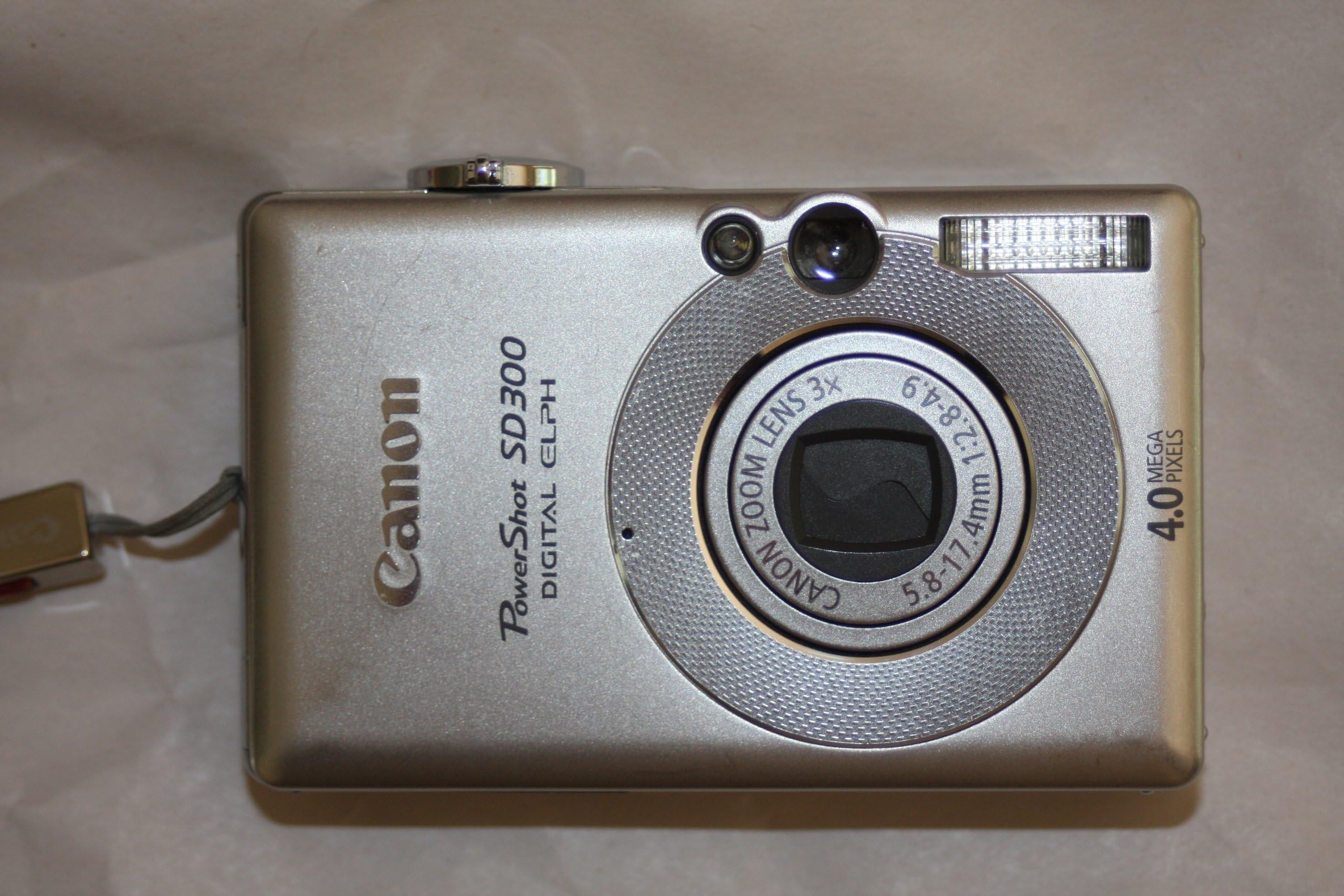 Amazon.com : Canon Powershot SD300 4MP Digital Elph Camera with 3x ...