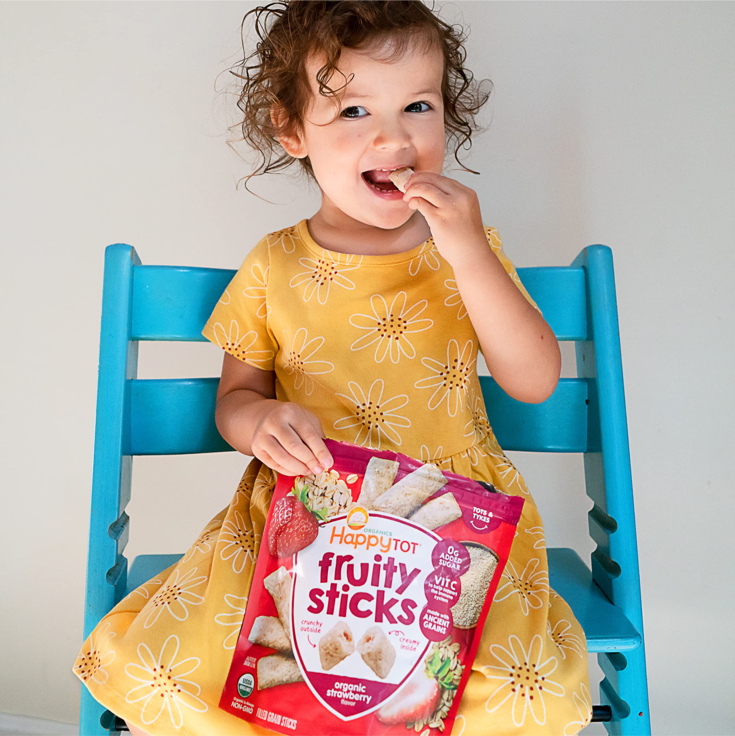 Snapklik.com : HAPPYTOT Organics Fruity Sticks, Oat & Fruit Filled ...