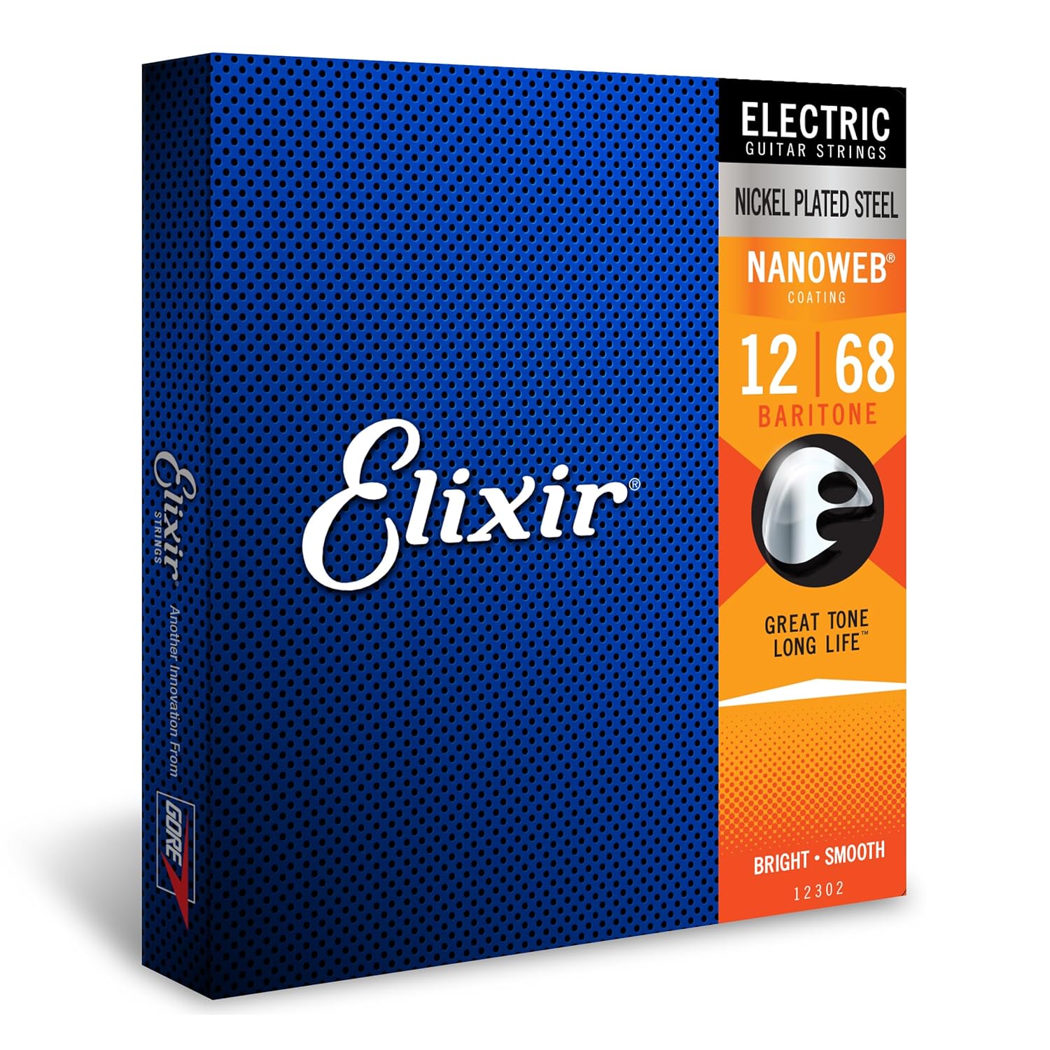 Elixir Strings Electric Guitar Strings, 6-String Baritone NANOWEB ...