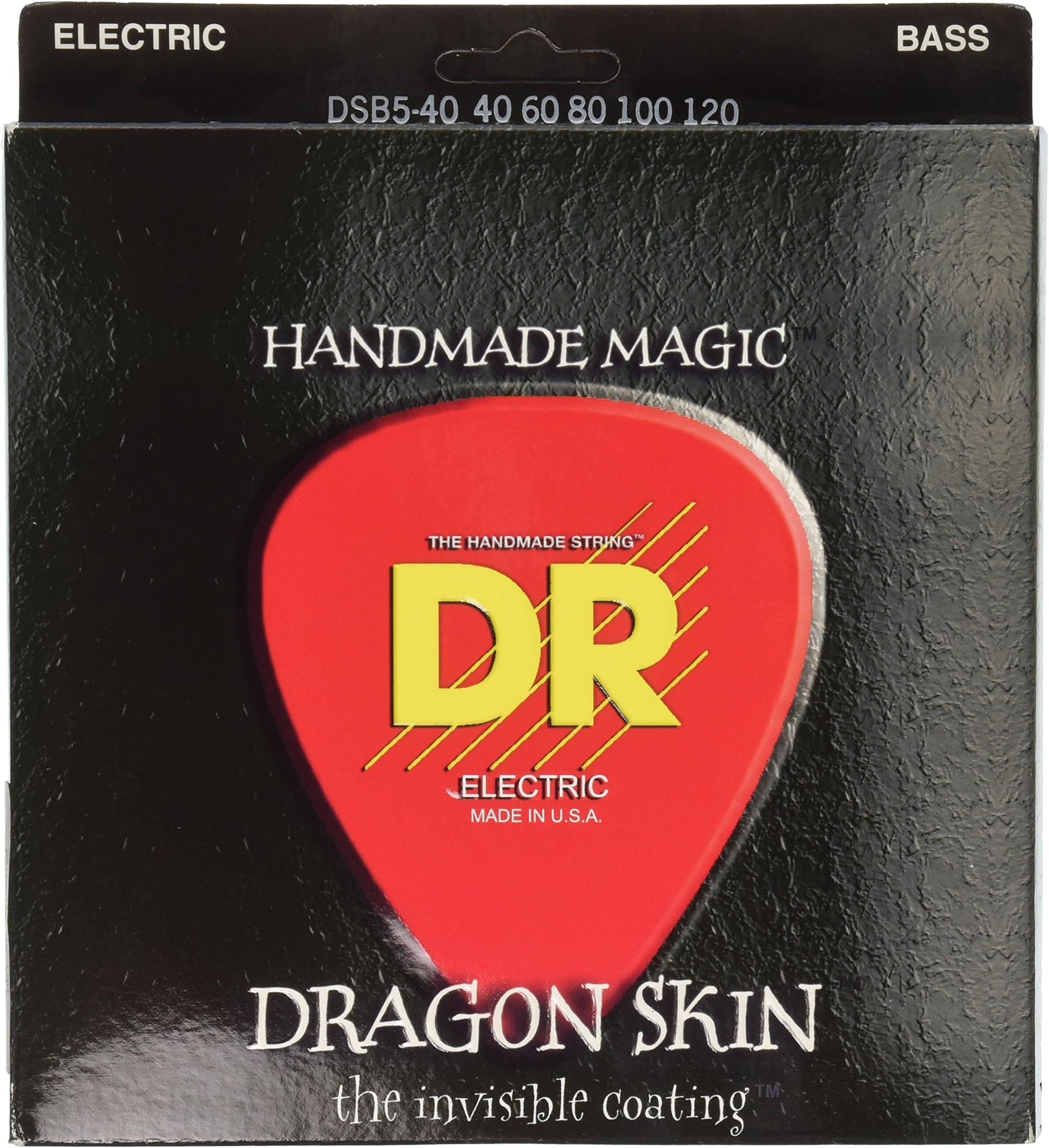Amazon.com: DR Strings BLACK BEAUTIES Bass Guitar Strings (BKB5-40 ...