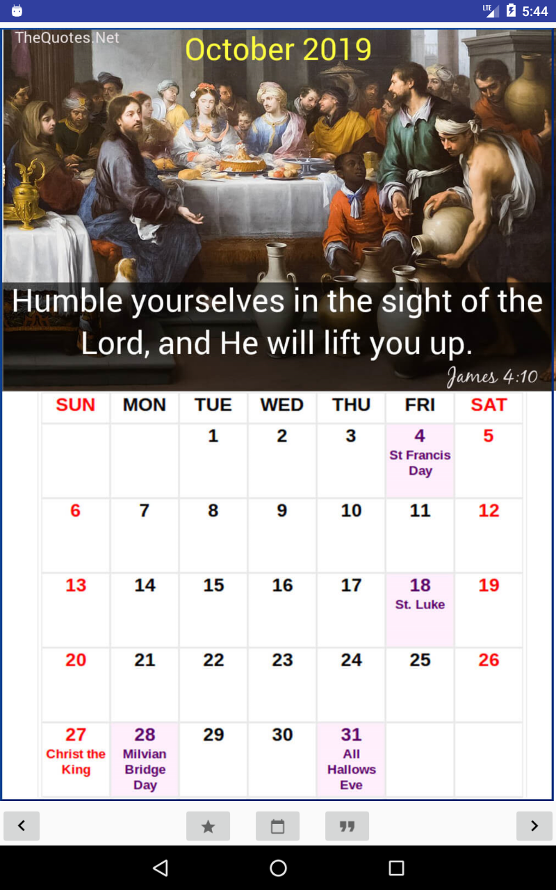 Christian Calendar 2019 - App on Amazon Appstore
