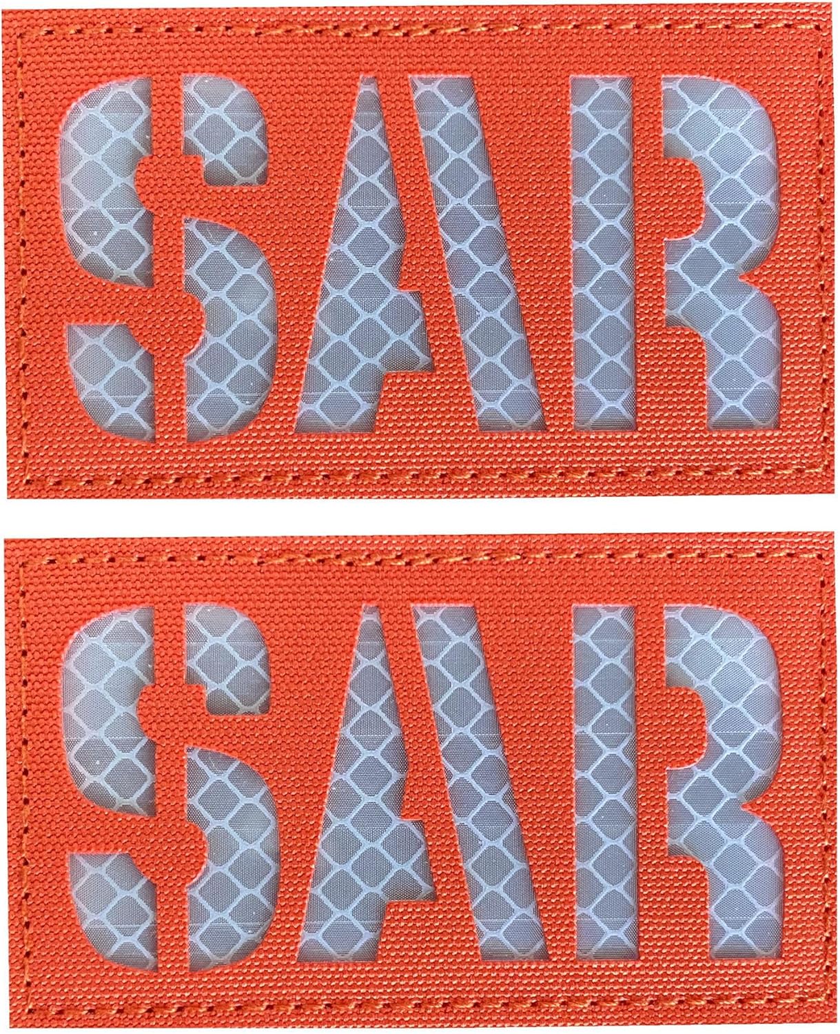 Amazon.com: 2 Pack Reflective Search and Rescue Orange SAR Patch CSAR ...