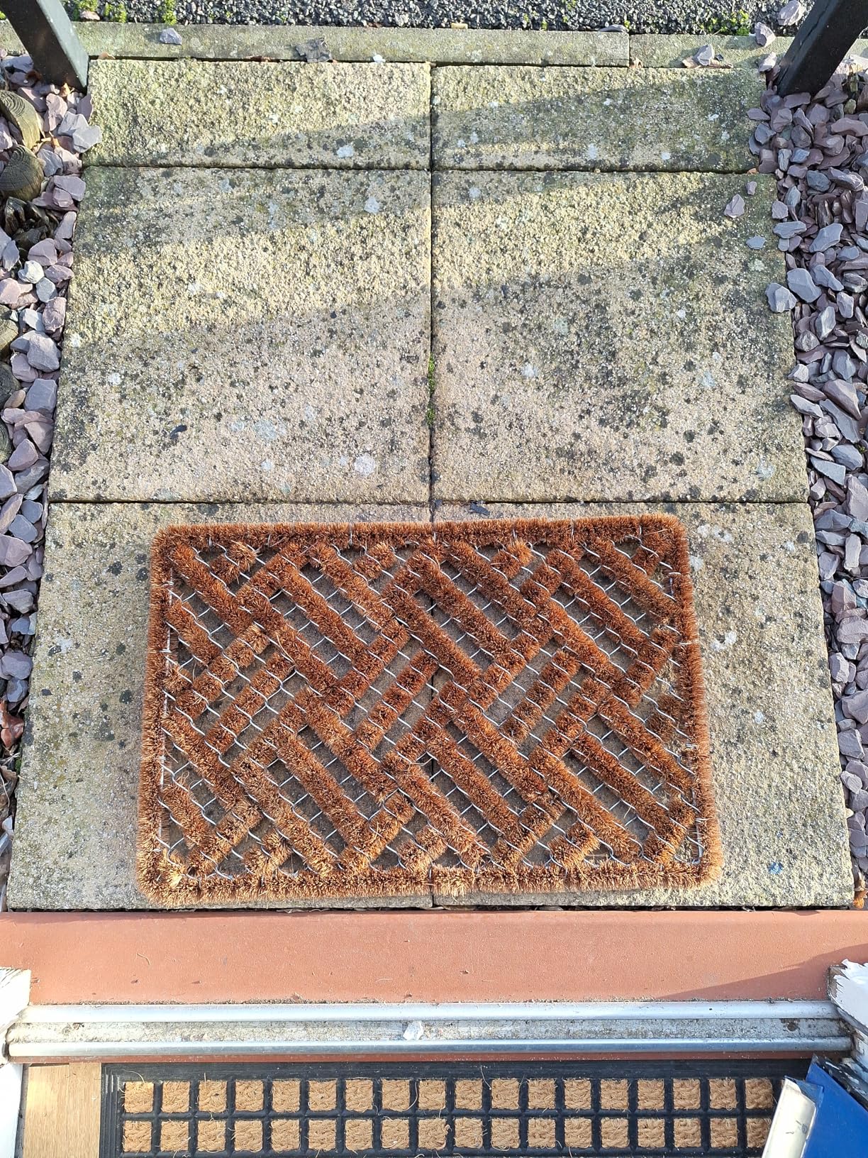 Roseley Wire & Coir Door Mat 40 x 60cm Heavy-Duty Boot Scraper 100% ...